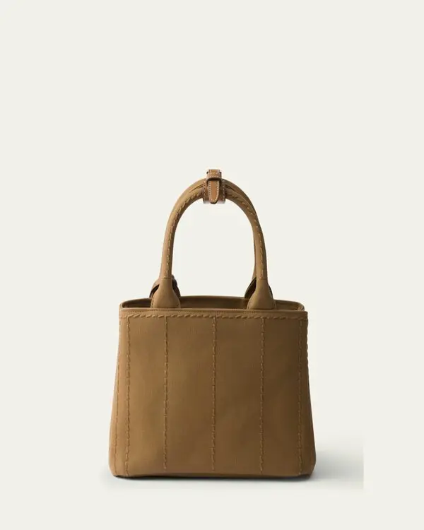 Prada Giardiniera Canvas Tote - Tabacco