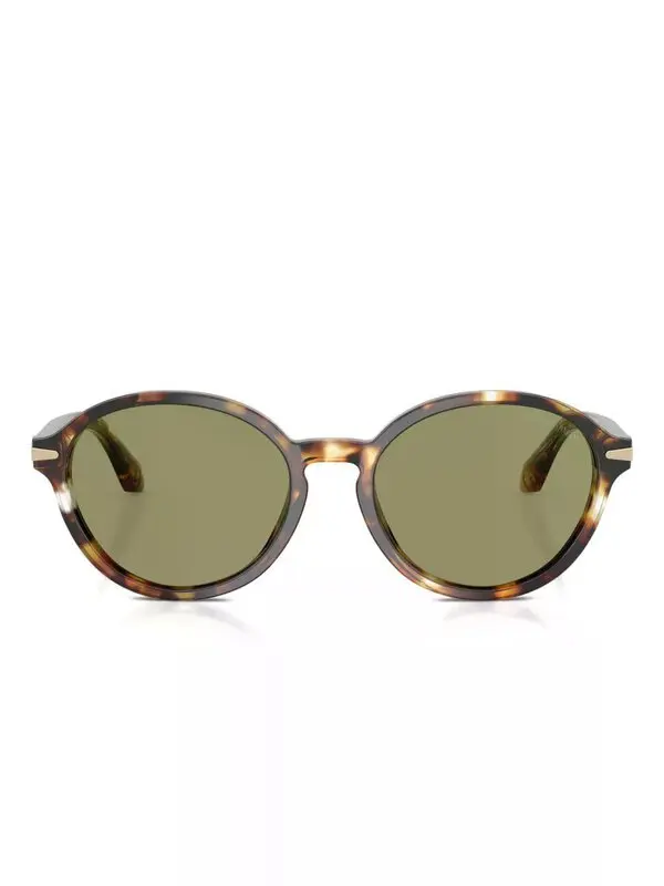 Giorgio Armani Round Frame Sunglasses - Green