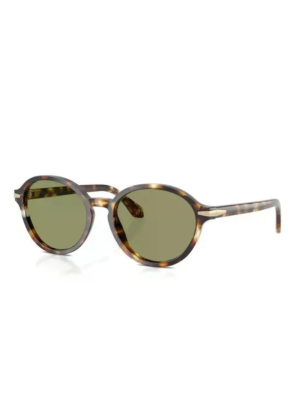 Giorgio Armani Round Frame Sunglasses - Green