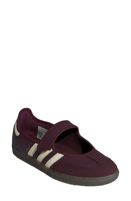 Adidas Samba Jane Sneakers - Maroon/cream White/gold Met