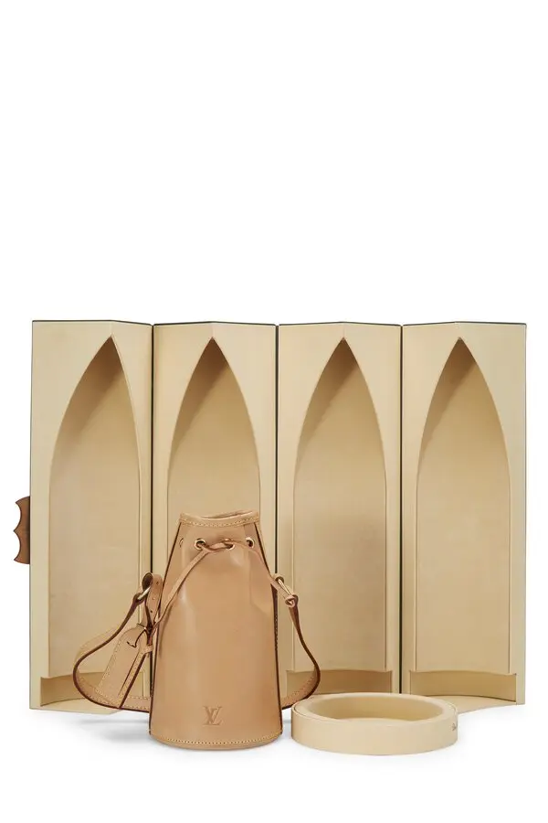 LOUIS VUITTON Dom Pérignon X Vachetta Leather Bottle Holder - Beige