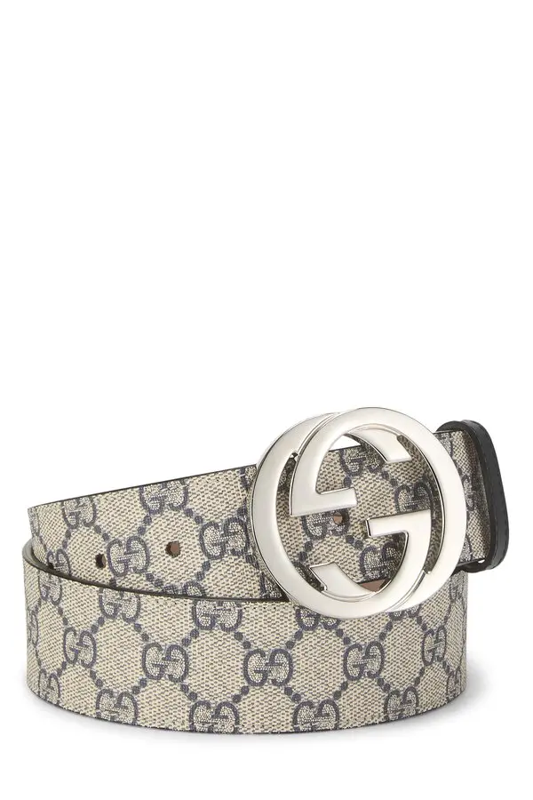 Gucci Gg Supreme Canvas Interlocking Gg Belt