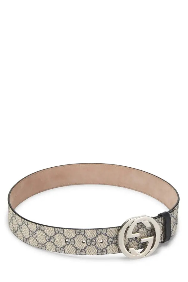 Gucci Gg Supreme Canvas Interlocking Gg Belt