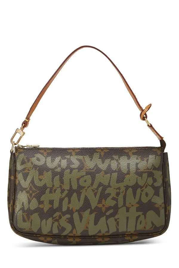 LOUIS VUITTON Stephen Sprouse X Monogram Graffiti Pochette Accessoires - Brown