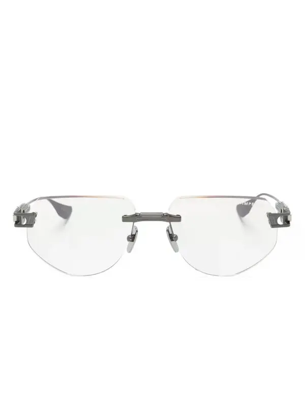 Dita Grand Imperyn Dtx164 Geometric-frame Glasses - Grey