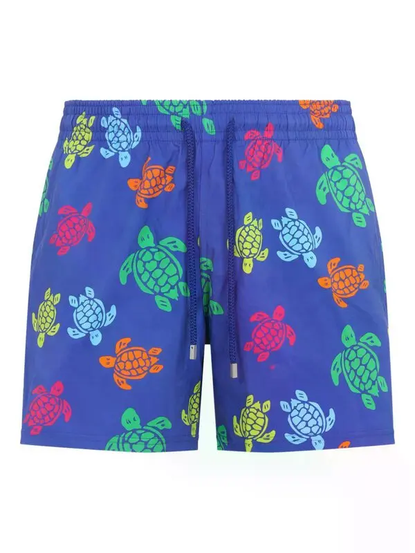 Vilebrequin Turtle-print Swim Shorts - Blue