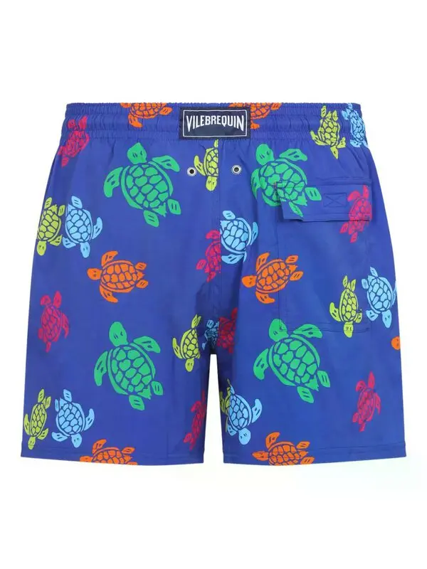 Vilebrequin Turtle-print Swim Shorts - Blue