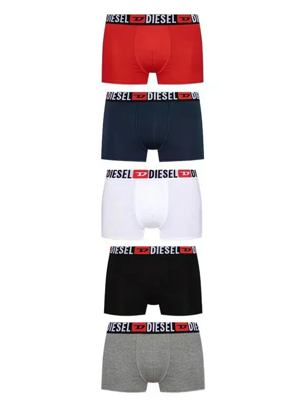 DIESEL® Logo-waistband Boxers - Red