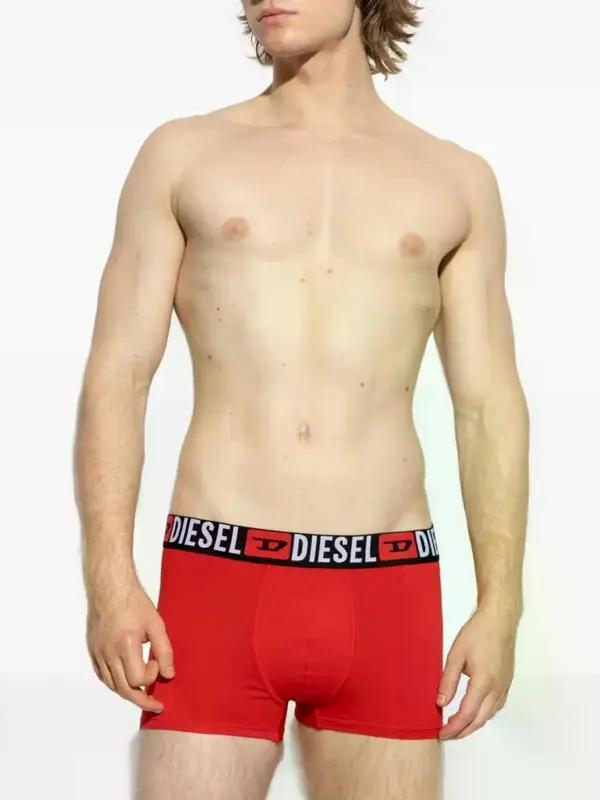 DIESEL® Logo-waistband Boxers - Red