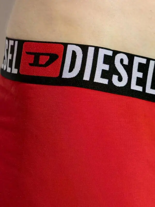 DIESEL® Logo-waistband Boxers - Red
