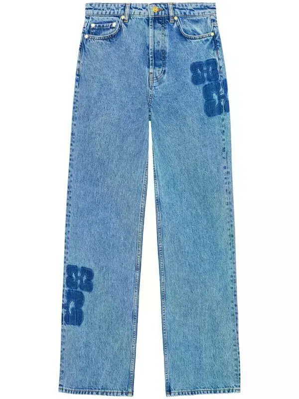 GANNI Isey Patchwork Jeans