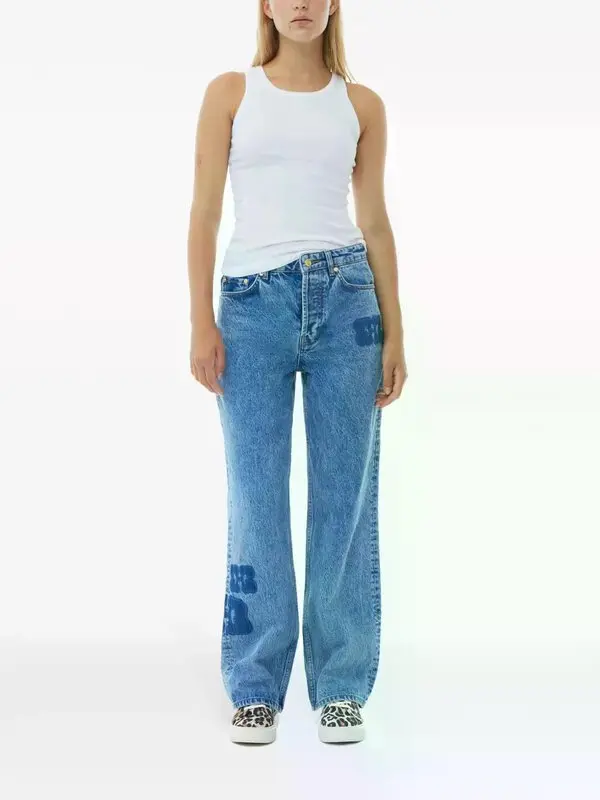 GANNI Isey Patchwork Jeans