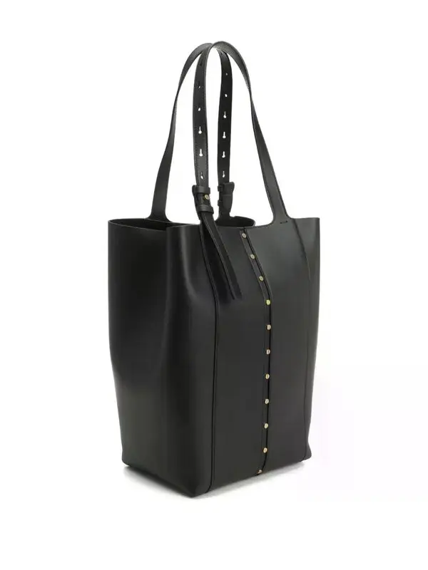 GOLDEN GOOSE Stud-embellished Leather Tote Bag - Black