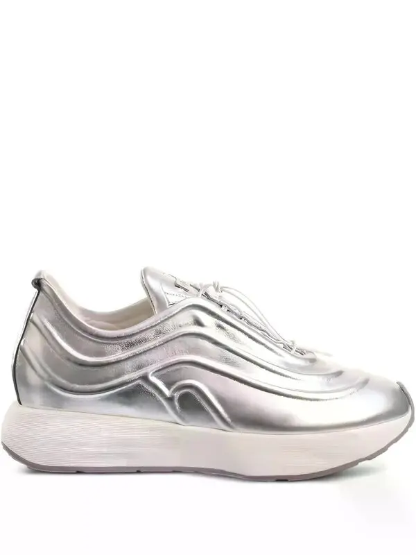 HOGL Metallic Wave Lace-up Sneakers