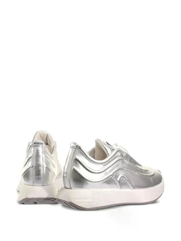 HOGL Metallic Wave Lace-up Sneakers