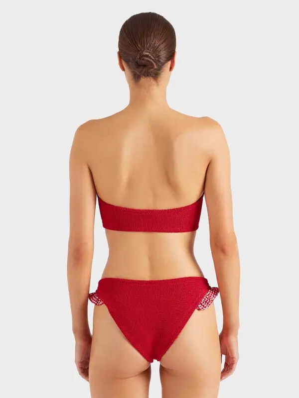 Hunza G Jean Bikini - Red Gingham