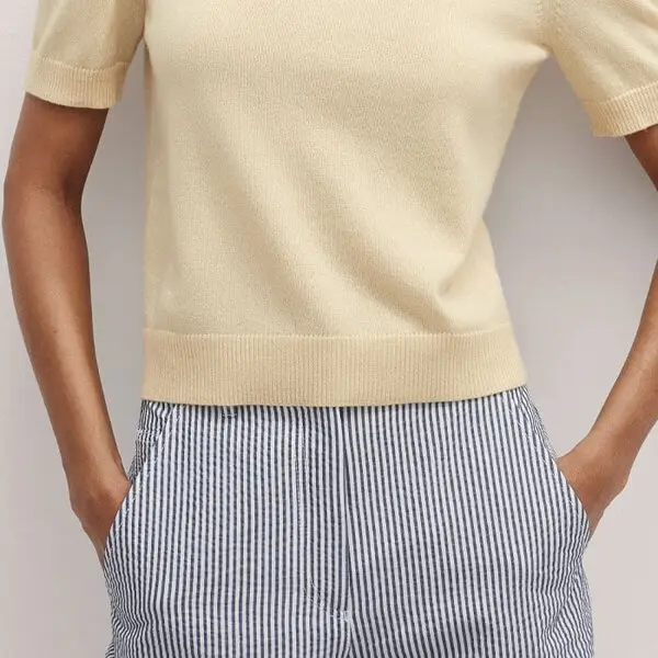 ME+EM Cashmere Crop Tee