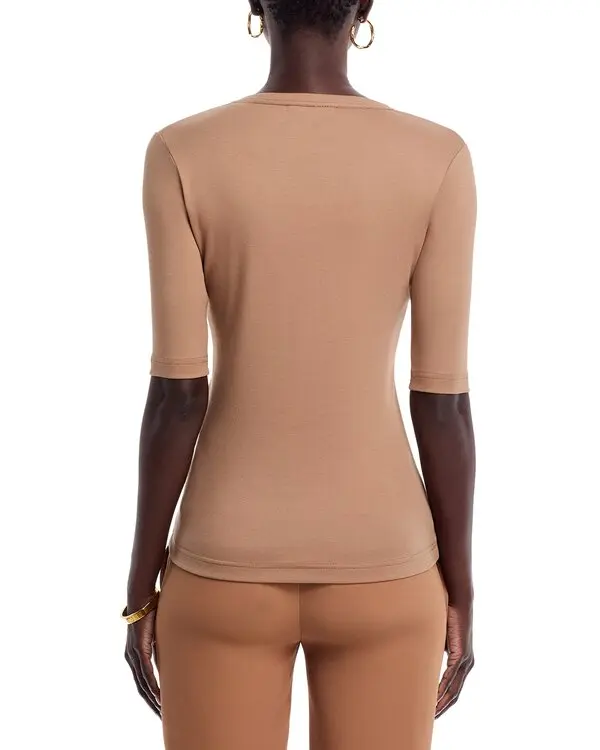 Fabiana Filippi Scoop Neck Tee - Light/pastel