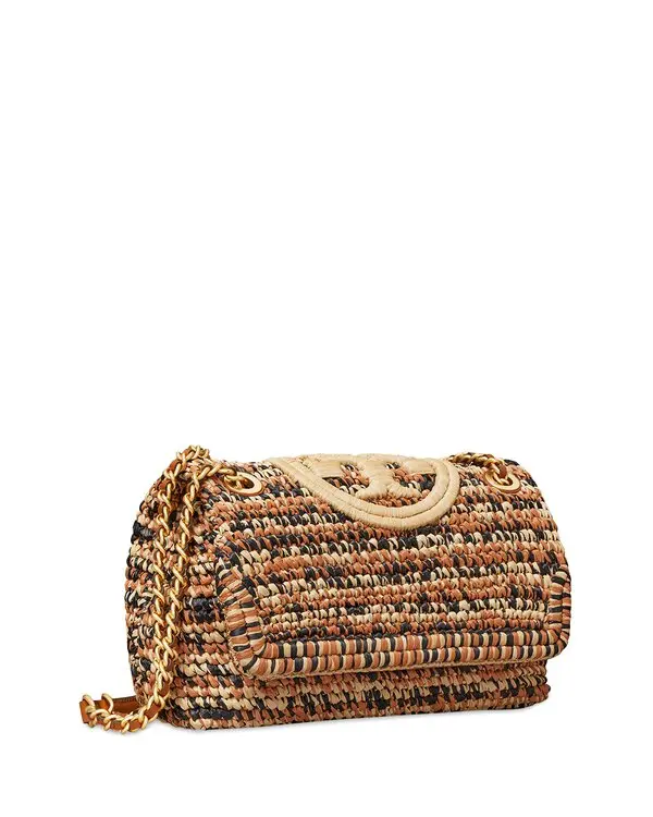 Tory Burch Fleming Soft Raffia Convertible Shoulder Bag