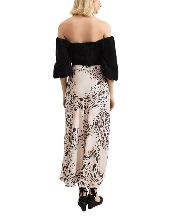 PHASE EIGHT Animal Print Midi Skirt