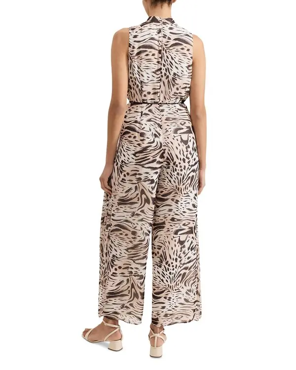 PHASE EIGHT Lorainne Leopard Print Jumpsuit