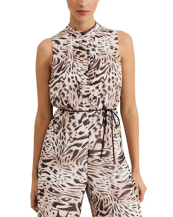 PHASE EIGHT Lorainne Leopard Print Jumpsuit