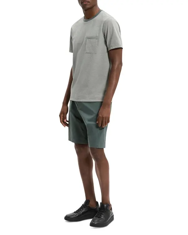 Theory Pique Crew Tee - Pine Grove Multi