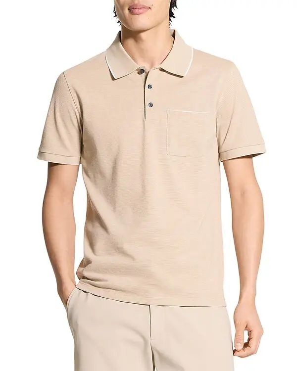 Theory Pique Polo Shirt - Chino Multi