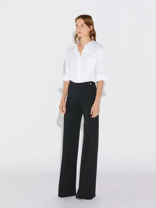 CALLAS MILANO Anouk Stretch Jersey Wide Leg A-line Pant
