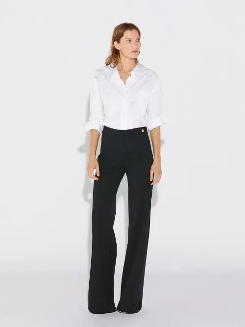 CALLAS MILANO Anouk Stretch Jersey Wide Leg A-line Pant