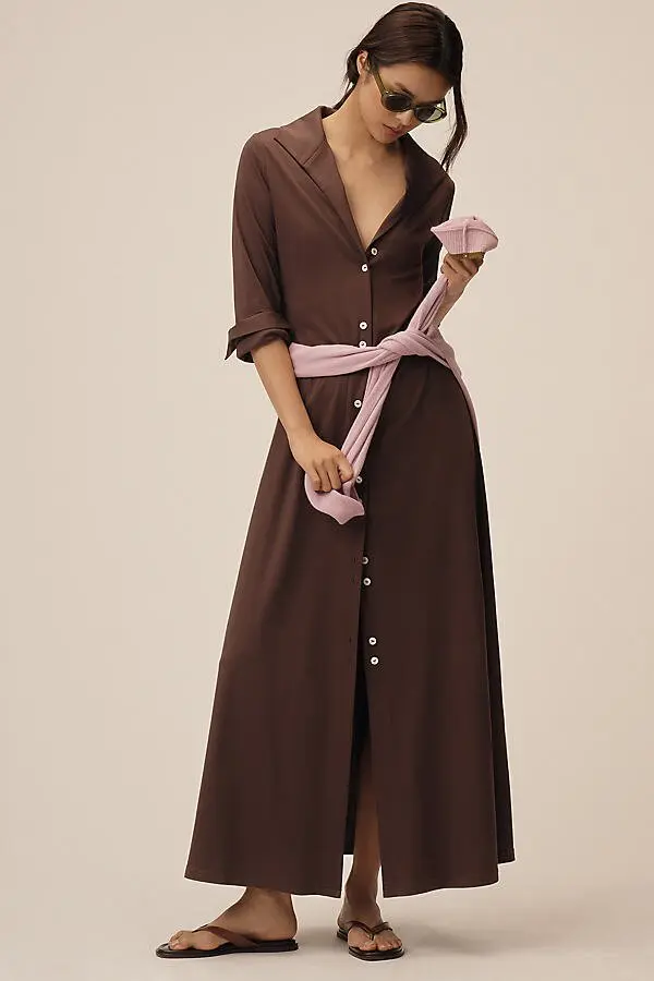 Marle Foundation Maxi Dress In Brown - 22% Off | Editorialist