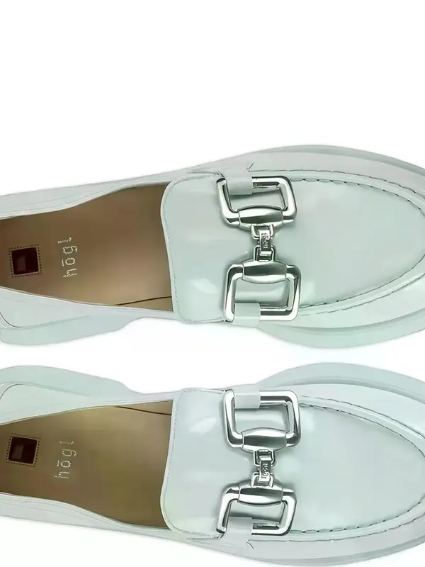 HOGL Max Patent-leather Horsebit Loafers - Blue