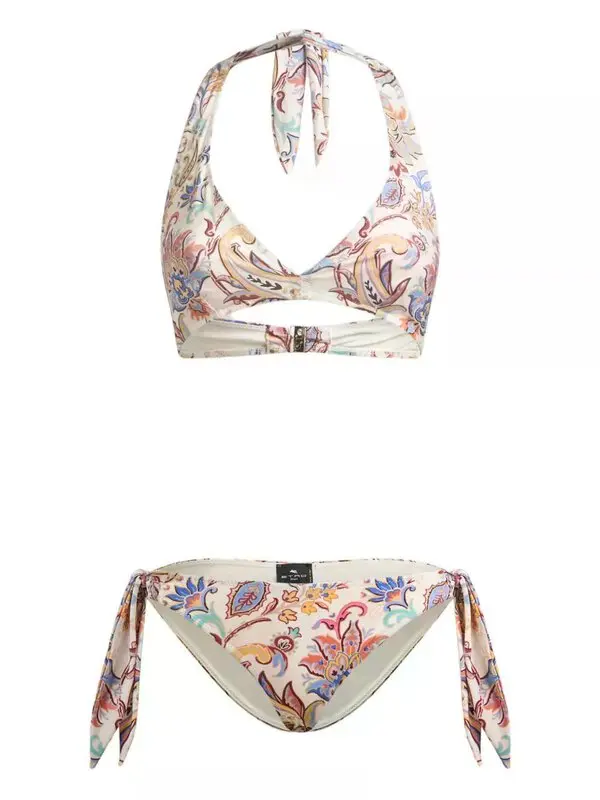 Etro Paisley-print Bikini - White