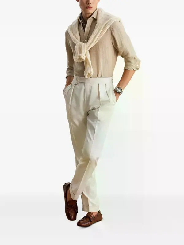 Ralph Lauren Purple Label Linen Shirt - Neutrals