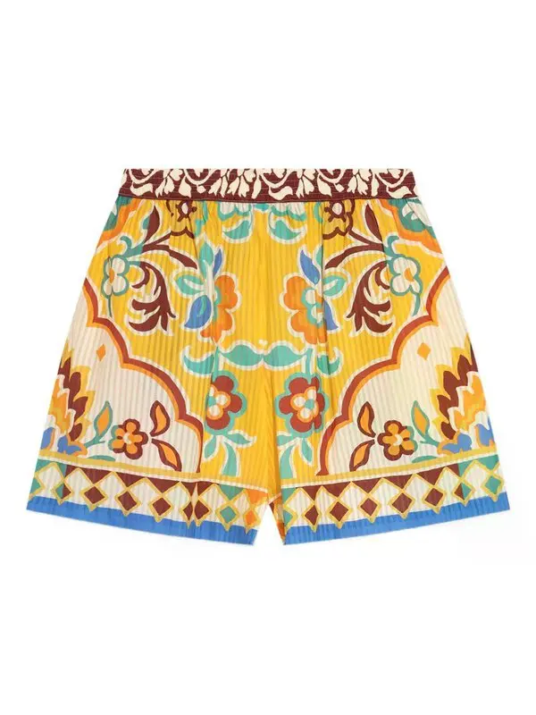 Etro Floral-print Shorts - Neutrals