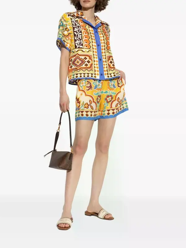 Etro Floral-print Shorts - Neutrals