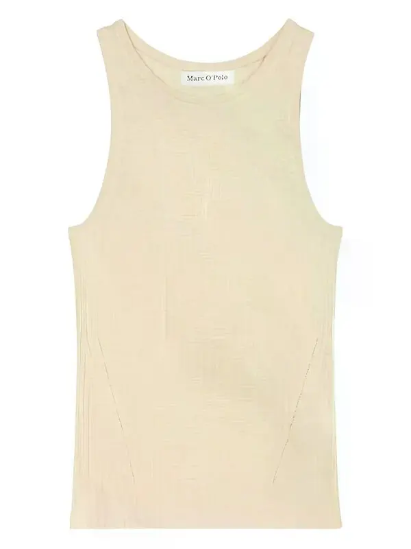 Marc O'polo Ribbed Sleeveless Tank Top - Neutrals