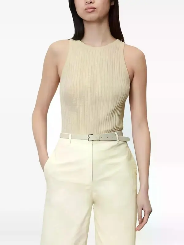 Marc O'polo Ribbed Sleeveless Tank Top - Neutrals