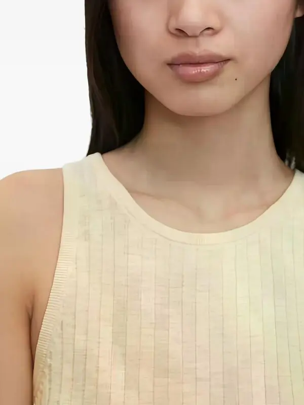 Marc O'polo Ribbed Sleeveless Tank Top - Neutrals