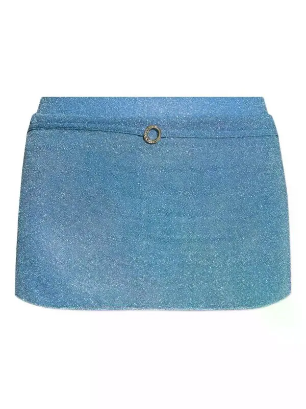 Oseree Glitter Mini Skirt