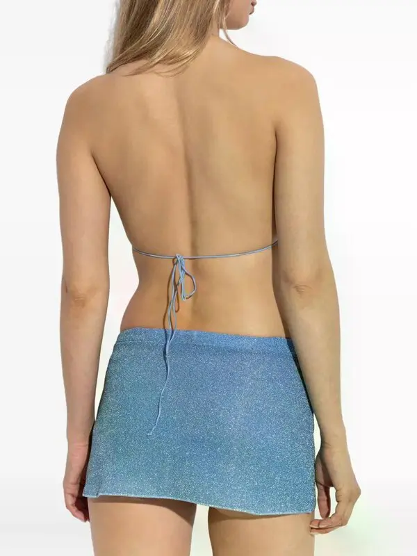 Oseree Glitter Mini Skirt