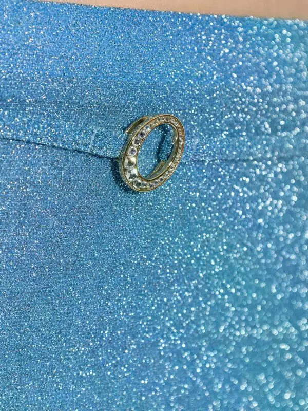 Oseree Glitter Mini Skirt