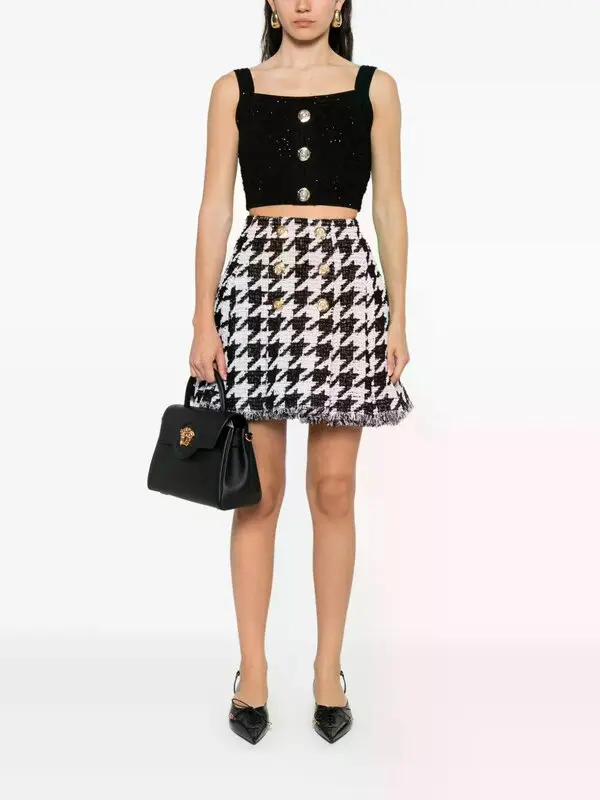 Balmain Textured Cropped Top