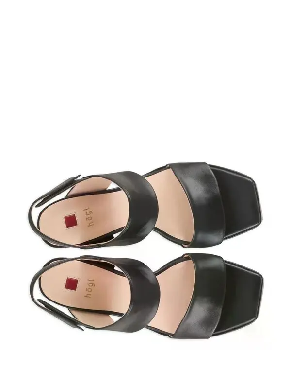 HOGL 80mm Cindy Platform Sandals - Black