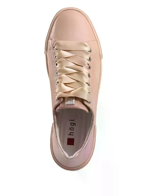 HOGL Metallic-heel Platform Sneakers - Pink