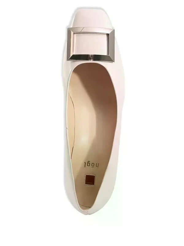 HOGL Etienne Block-heel Leather Pumps - Neutrals