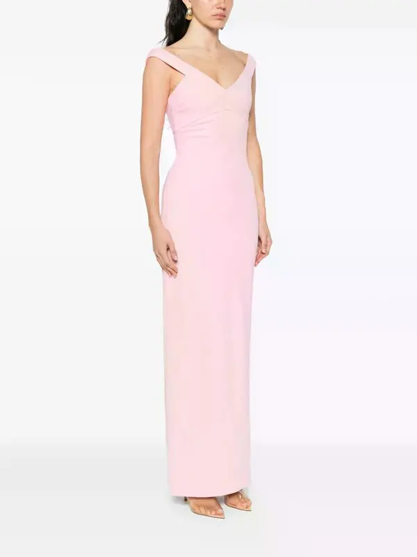 Solace London V-neck Sleeveless Dress - Pink