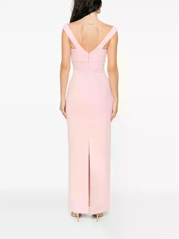 Solace London V-neck Sleeveless Dress - Pink
