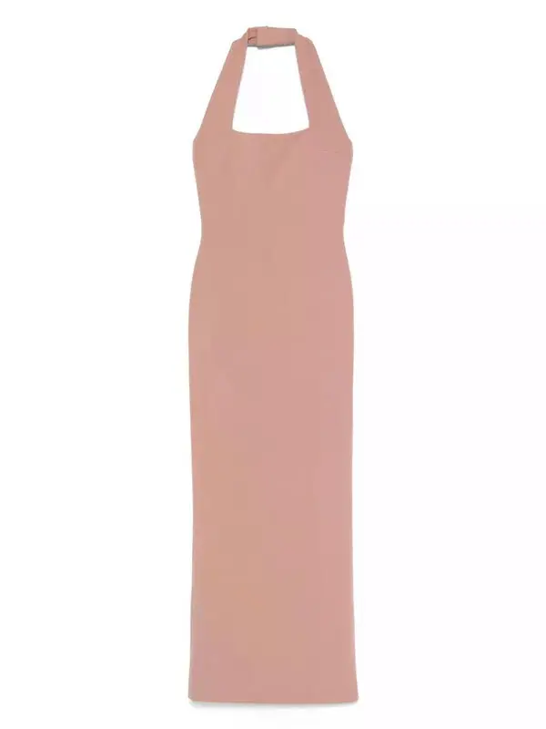 Solace London Sleeveless Halterneck Dress - Pink