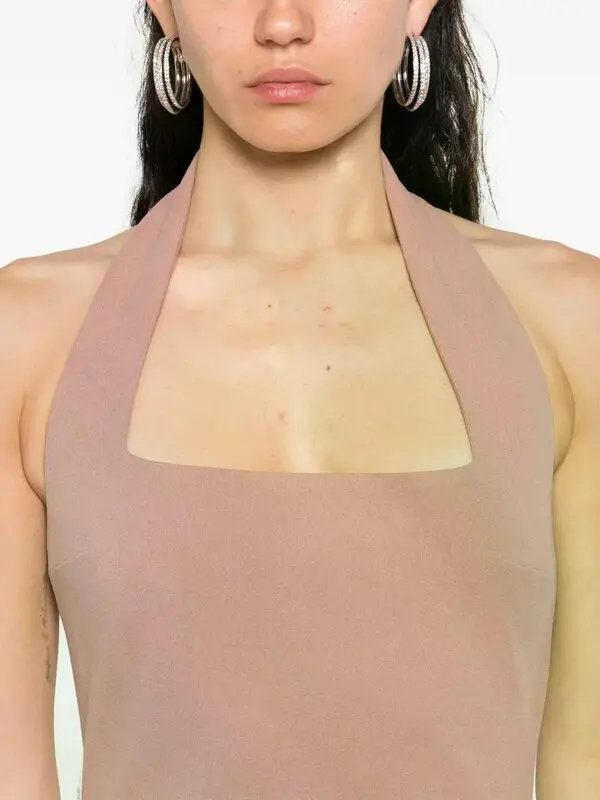 Solace London Sleeveless Halterneck Dress - Pink